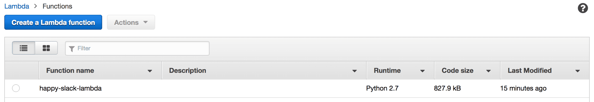 Launch Go in AWS Lambda - Slack Slash Command - Happy Team - Happy Team